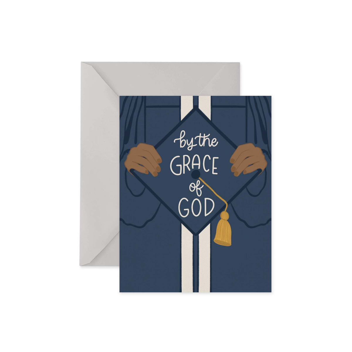 Grad by Grace of God- Graduation Congratulations Card – PosterityPaper